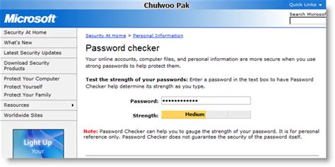 Can Computer And Network Tips Password Checker 내가 쓰는 암호password의