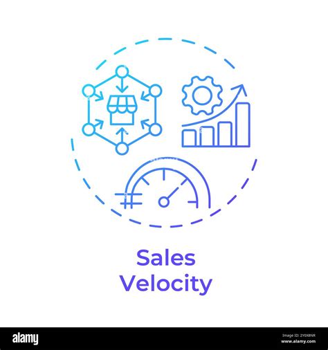 Sales Velocity Blue Gradient Concept Icon Stock Vector Image And Art Alamy