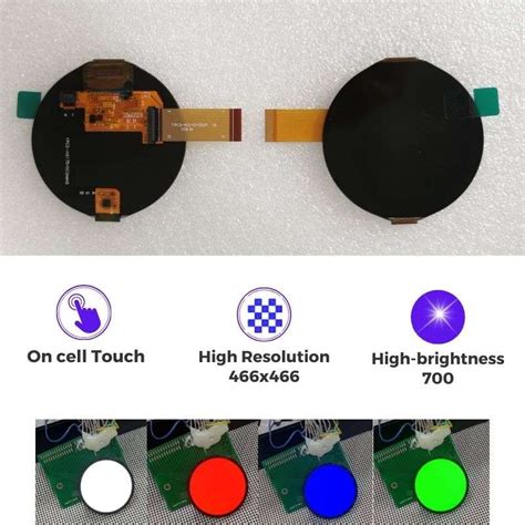 175 Inch Amoled Round On Cell Touch 466x466 Mipi Qspi