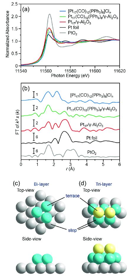A Pt L3 Edge Xanes And B Pt L3 Edge Ft Exafs Spectra Of