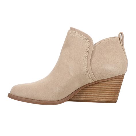 Shop Beige Womens Toms Kaia Round Toe Wedge Booties Shoebacca