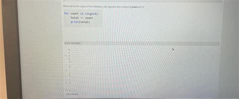 Solved What Will Be The Output Of The Following Code Segment Chegg