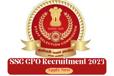 Ssc Nic In SSC CPO Recruitment 2023 Apply Now For 4000 Vacancy