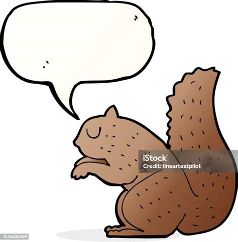 말풍선이 있는 말풍선을 Squirrel 그라데이션에 대한 스톡 벡터 아트 및 기타 이미지 그라데이션 기포 낙서 드로잉