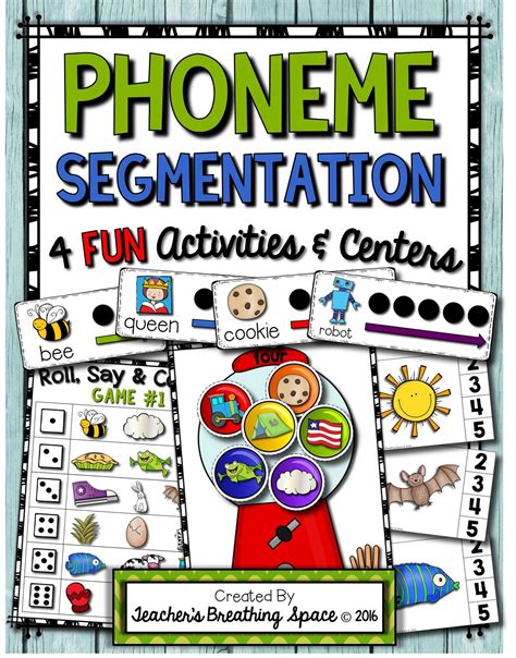 Phoneme Segmentation Sorting Clip Cards Segmenting Cards And