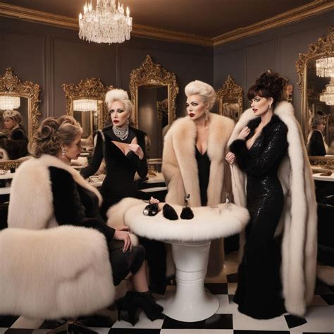 Inside A Fur Salon Surrouned By Fur Coats Two Mid By Highclassfurlover