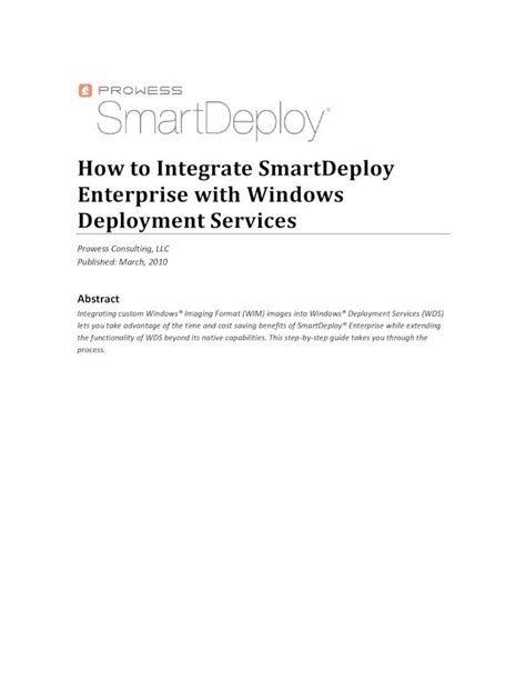 pdf how to integrate smartdeploy enterprise with windows microage