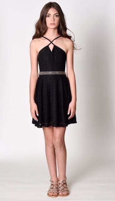 Girls Anna Dress Black