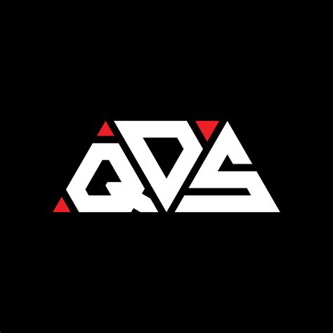 Qds Triangle Letter Logo Design With Triangle Shape Qds Triangle Logo