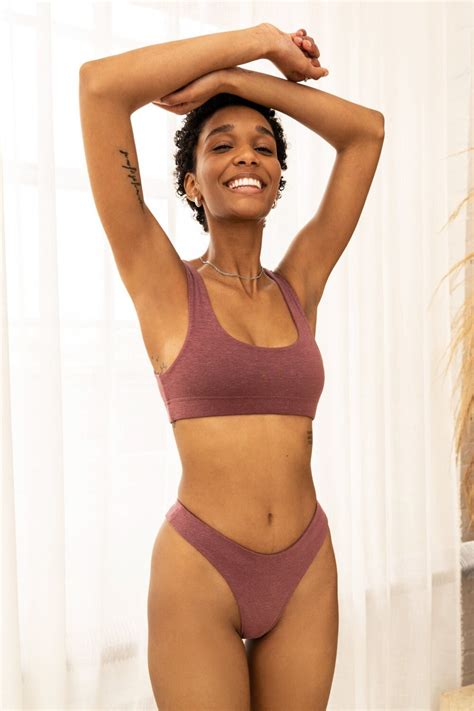 Hemp Organic Cotton High Rise Thong For Women Underwear Ethical Hemp