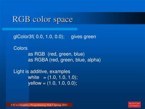 Ppt C C Graphics Programming With Opengl And Openscenegraph Powerpoint Presentation Id2749728