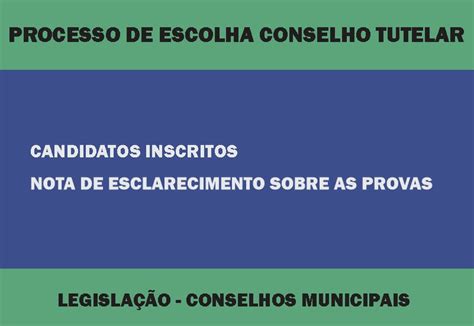 Eleição Conselho Tutelar Prefeitura Municipal De Vespasiano