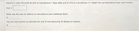 Solved Assume It Costs Microsoft 4 000 To Manufacture 7 Chegg