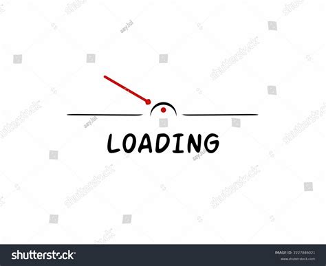 Loading Screen Design White Background Simple Stock Vector Royalty