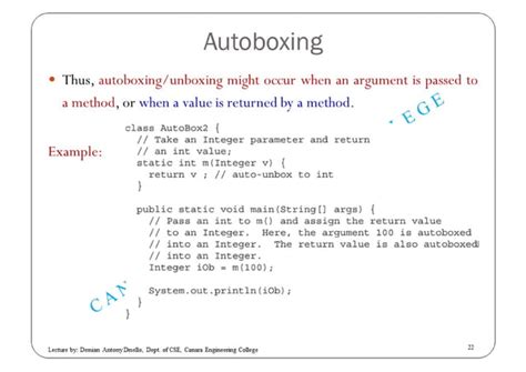 Enumerations Type Wrappers And Autoboxing Pdf Programming Languages Computing