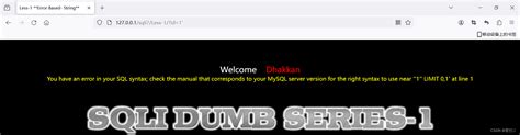 Sql Labs靶场“1 5”关通关教程 Csdn博客