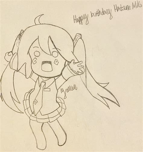Happy Birthday Hatsune Miku By Yemonlovesart On Deviantart
