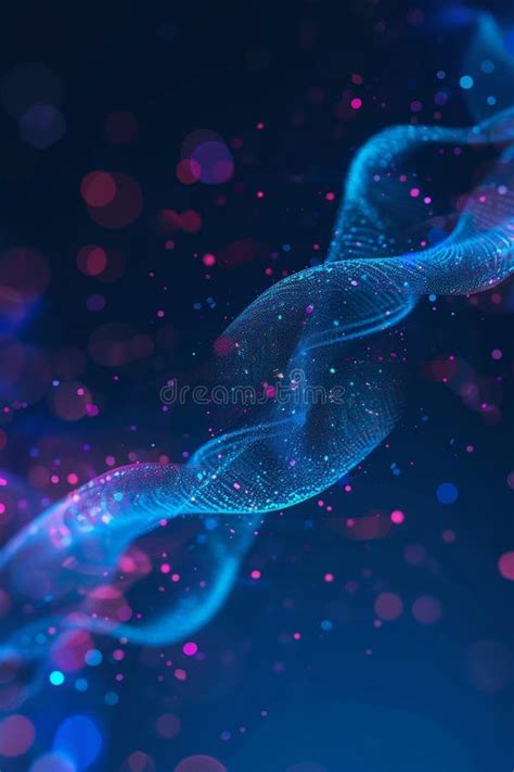 interconnected stream of data particles symbolizing information