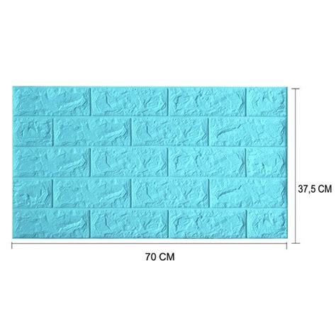 Wallpaper Dinding Foam 3D Motif Batu Bata Polos Star Ukuran 37 5 X 70