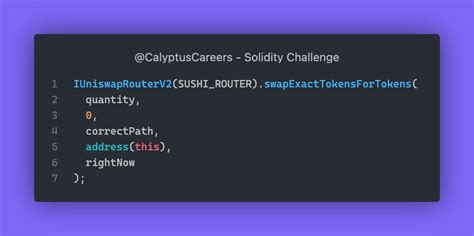 calyptus on linkedin solidity challenge 373 🕵️‍♂️ we re about to walk