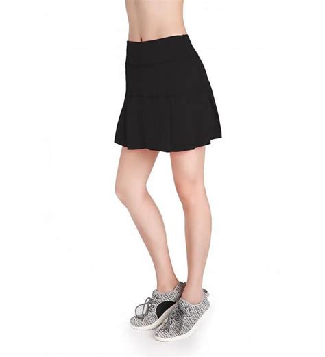 Womens Running Skorts Golf Tennis Workout Skirt Black Cy185xme8ey