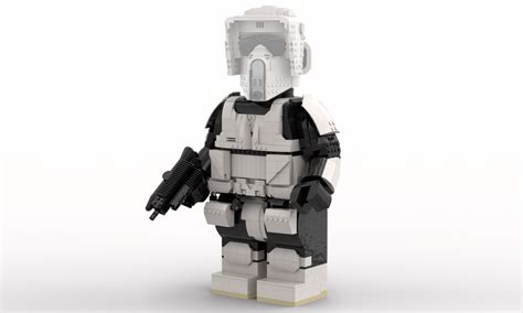 Lego Moc Scout Trooper Mega Figure Fits Official Lego Helmet By Albo