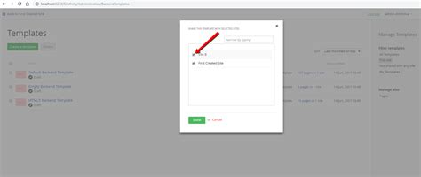 When Creating A New Backend Page No Templates Appear Progress Community