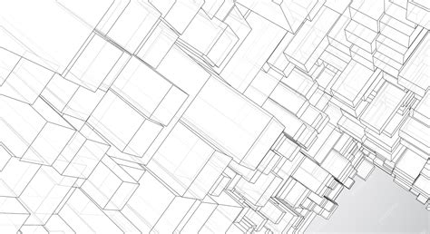 Premium Vector Vector Geometric Background Abstract Square Shapes And Bends