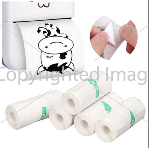 Папір для міні принтера клейкий Термо папір