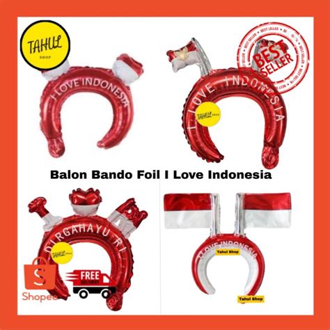 Jual Balon Foil Bando Foil Hut Ri Balon Foil Dirgahayu Balon Merah