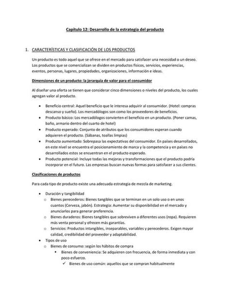 Resumen Capitulo 12 Principios De Marketing Kotler Bruno Garate D