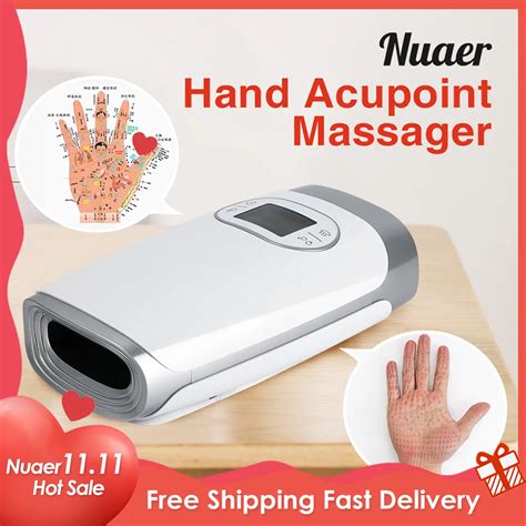 Hand Massager Acupoint Massage Heated Physiotherapy Air Compression Massage Palm Massager Finger