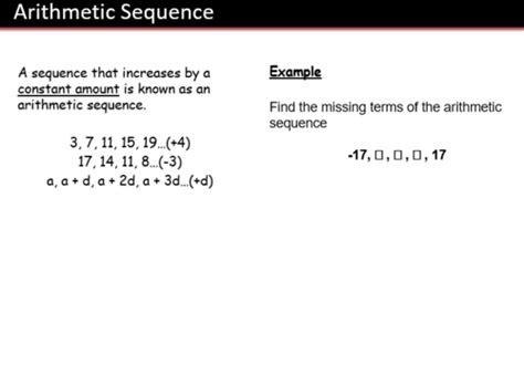 Ib Maths Applications And Interpretation Sl Arithmetic Sequences