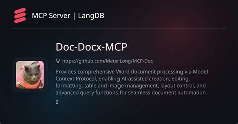 Doc Docx Mcp Langdb