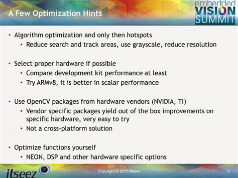 Opencv For Embedded Lessons Learned A Presentation From Itseez Ppt