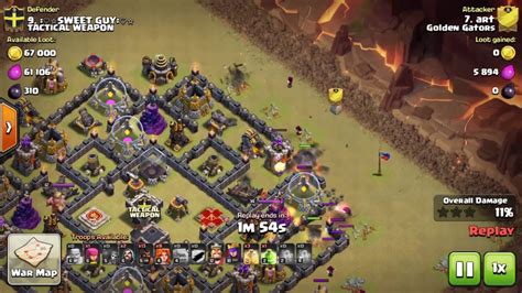Clash Of Clans Th9 Govaho 3 Star Attack Youtube