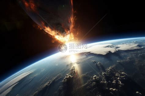 宇宙中流行撞击后的火焰图片素材 正版创意图片600420407 摄图网