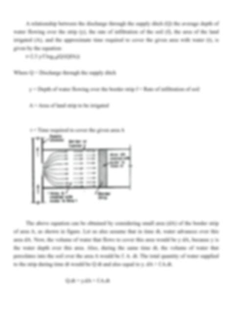 Solution Water Resources And Irrigation Engineering Canal Irrigation