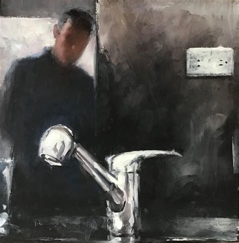 Jose Caceres Art Mirage 1 Oil On Paper 33x33 Cm óleo Sobre