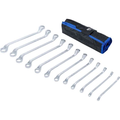 Bgs Technic Double Ring Spanner Set Offset 6 X 7 30 X 32mm 12 Piece
