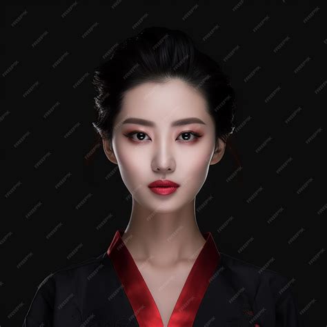 Premium Photo Beautiful Chinese Young Girls Make Up Model To
