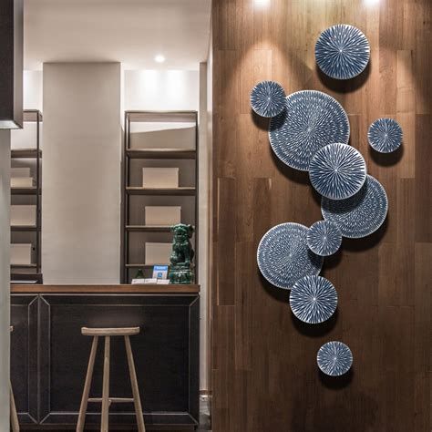 客厅墙上立体装饰品新中式酒店玄关墙上挂件餐厅轻奢背景墙壁饰 虎窝淘