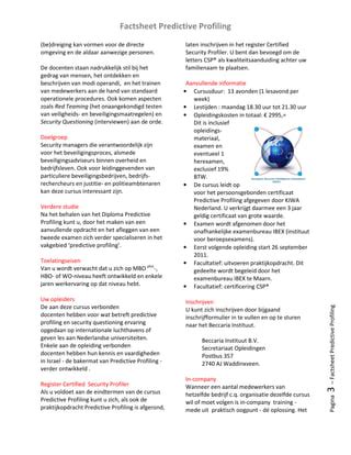 Factsheet Predictive Profiling PDF
