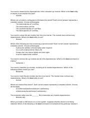 Linux 391 Quiz 14 You Need To Determine The Dependencies Of The