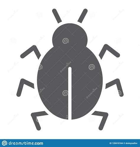 Virus Glyph Icon Security And Internet Computer Bug Sign Vector Graphics A Solid Pattern On
