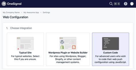 Custom Code Setup