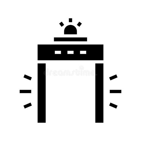 Metal Detector Icon Vector Symbol Design Illustration Stock Vector