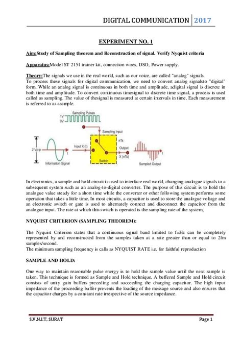 signal sampling and reconstruction circuit diagram circuit diagram