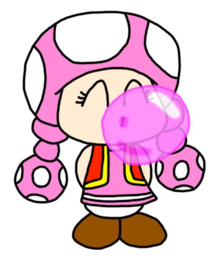 Toadettes Bubble Gum Fun By Laddlover101 On Deviantart