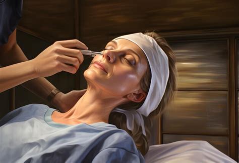 Premium Photo An Woman Gets Facial Treatment At A Spa Center